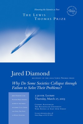 "2002 LEWIS THOMAS PRIZE" by The Rockefeller University