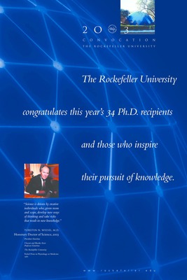 "CONVOCATION 2003" by The Rockefeller University
