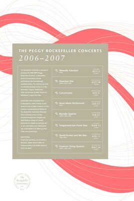 "PEGGY ROCKEFELLER CONCERTS 2005-2006" by The Rockefeller University